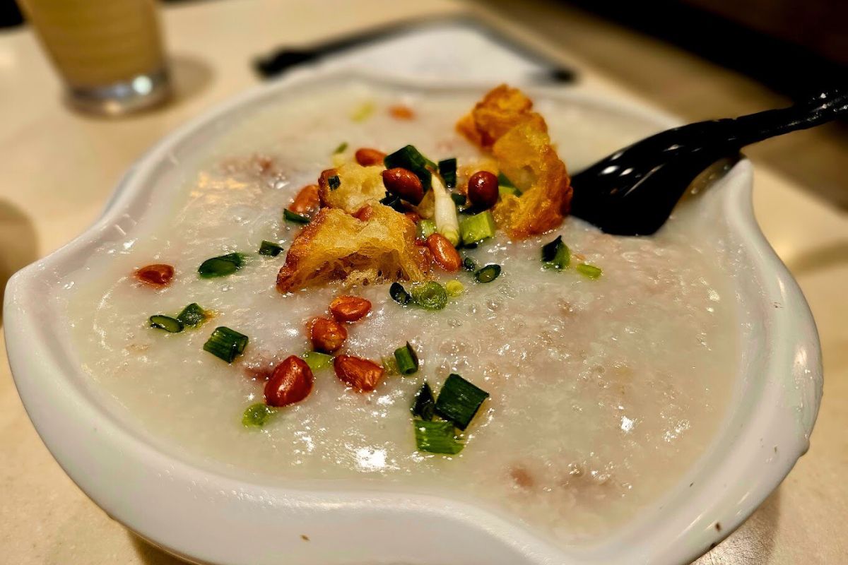 All-you-can-eat buffet for HKD10 at Wan Chai congee shop